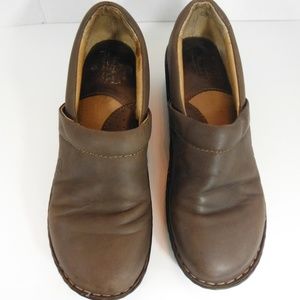 Born | Shoes | Born Womans Brown Leather Clogs Size 75 | Poshmark